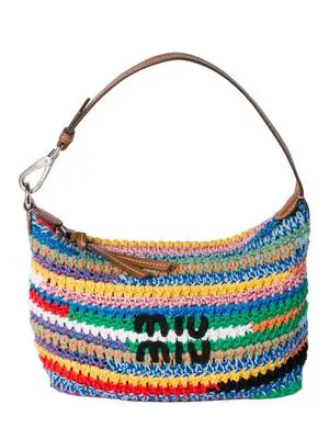 Miu Miu Spirit Crochet Pouch - Multicolored