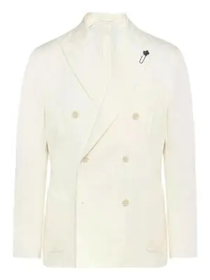 LARDINI Double-breasted Suit - Neutrals