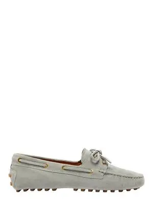 TOD'S Gommino Suede Loafers Grey