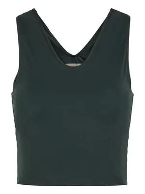 SPENCE Cosmic Form Cropped Tank Top - Black
