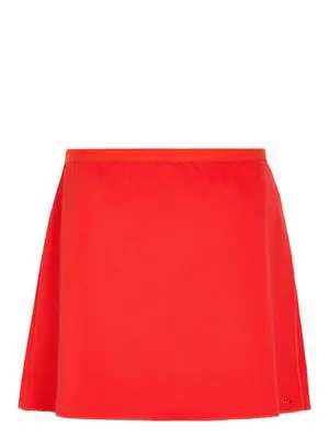 SPENCE Piqué Ponte Mini Skirt - Red