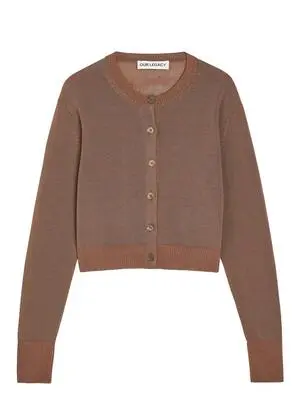 Our Legacy Cotton-Blend Cardigan Brown