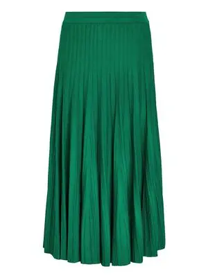 Simkhai Margoux Ribbed Stretch-knit Midi Skirt - Green