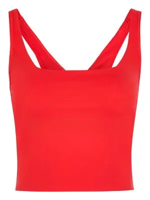 SPENCE Martina Form Cropped Tank Top - Red