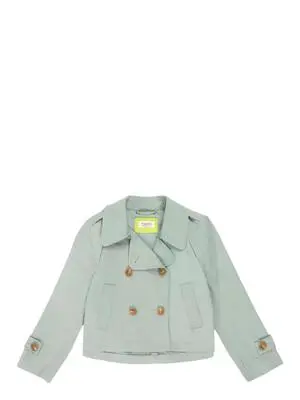 PSOPHIA Double-breasted Cropped Jacket - Blue