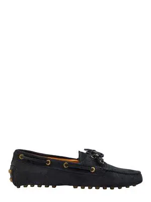 TOD'S Gommino Suede Loafers Blue