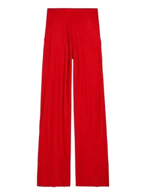Rick Owens Bias Fine-knit Trousers - Red
