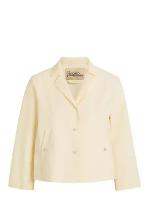 Herno Cropped Stretch-polyamide Jacket - Off White