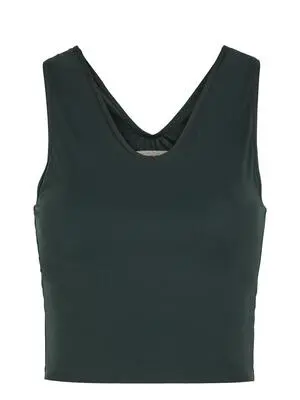 SPENCE Cosmic Form Cropped Tank Top - Black
