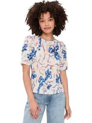 Ulla Johnson Corine Silk Top - Prism