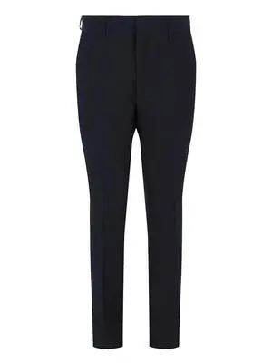 Givenchy Slim Fit Wool Trousers - Navy Blue