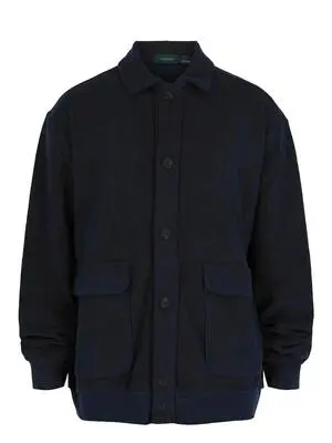 SLOWEAR Zanone Lightweight Coat - Navy Blue
