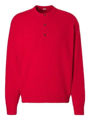 A.PRESSE Silk Sweater - Red