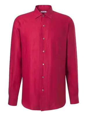 Loro Piana André Linen Shirt - Red