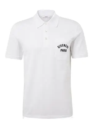 Givenchy Paris Cotton Piqué Polo Shirt - White