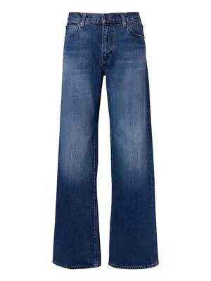 FRAME The Off Duty Stroll Wide-leg Jeans - Blue