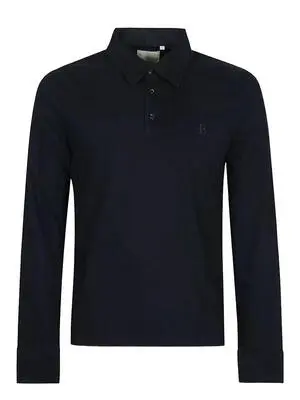 BALLANTYNE Long-sleeved Polo Shirt - Blue