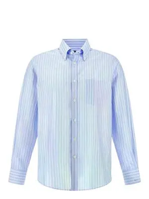 Paul & Shark Striped Cotton Shirt - Blue