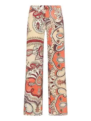 Malìparmi Paisley Pattern Trousers - Neutrals