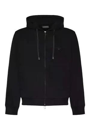 Emporio Armani Zip-up Hoodie - Black