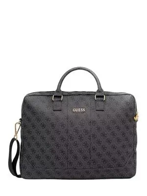 Guess Monogram Laptop Bag - Grey