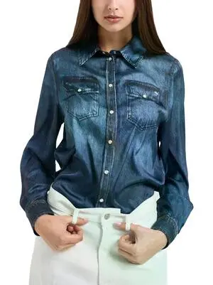 Liu Jo Long-sleeve Pocket Shirt - Blue