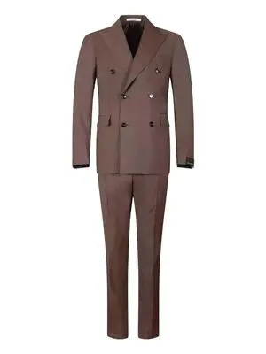 Tagliatore Double-breasted Suit Brown