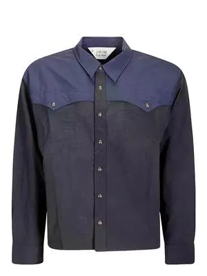 BRAIN DEAD Western-style Panelled Shirt - Black
