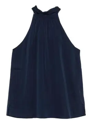NOUVELLE SILK95FIVE Villette Silk Top - Blue