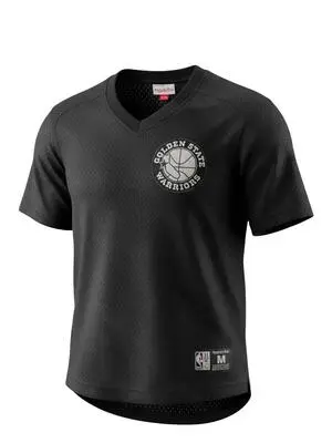 Mitchell & Ness Nba Golden State Warriors Final Seconds V-neck T-shirt - Black