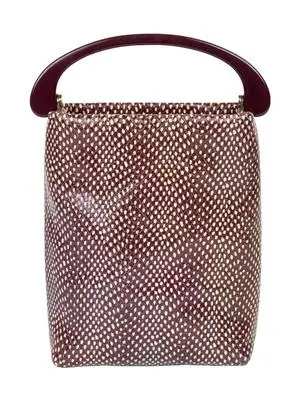 Dries Van Noten Snakeskin-Printed Tote Bag Purple