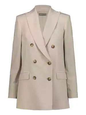 DRHOPE Double-breasted Blazer - Neutrals
