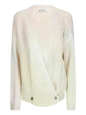 ELY ELY Daisy Buttoned Cardigan - Neutrals