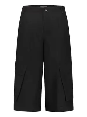 DRHOPE Bermuda Cargo Shorts - Black