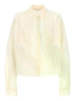 Ermanno Scervino Lace Shirt - Neutrals