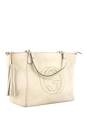 Gucci Soho Convertible Top Handle Satchel - Neutrals
