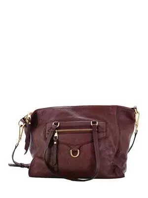 LOUIS VUITTON Lumineuse Pm Monogram Empreinte Leather Tote Bag - Red