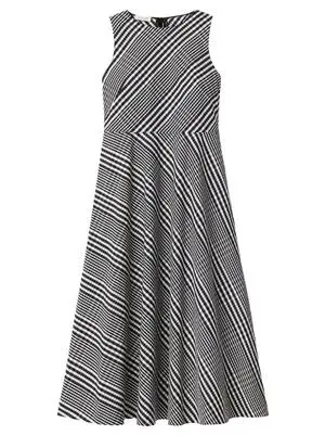 Self-Portrait Grid Lace Midi Dress - Black | Editorialist