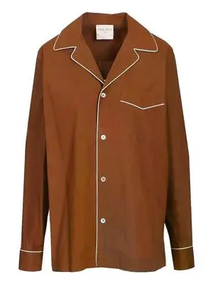 FORTE_FORTE Piping-Trim Shirt