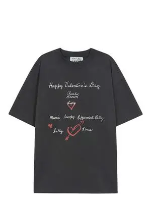 MARGESHERWOOD X Peanuts Happy Valentine’s Day T-shirt - Grey