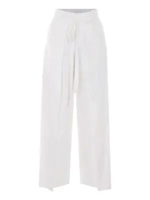 ELE Wide Leg Trousers - White