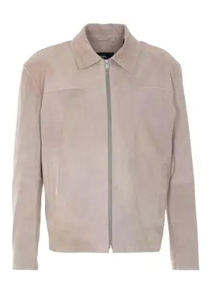 ARMA Hardin Zip-up Bomber Jacket - Neutrals