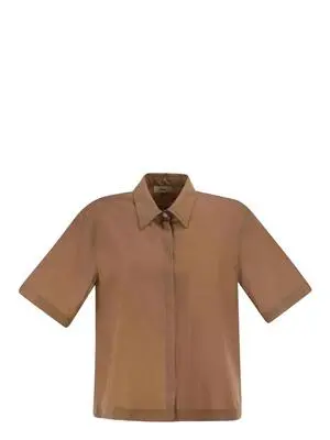 Herno Classic Collar Short-sleeve Shirt - Brown