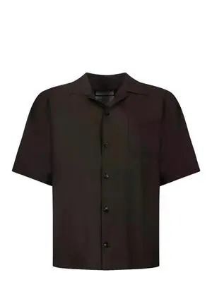 BE ABLE Revere-collar Short-sleeve Shirt - Brown