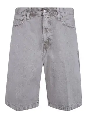 Carhartt Work In Progress LANDON SMITHFIELD Denim Shorts Gray