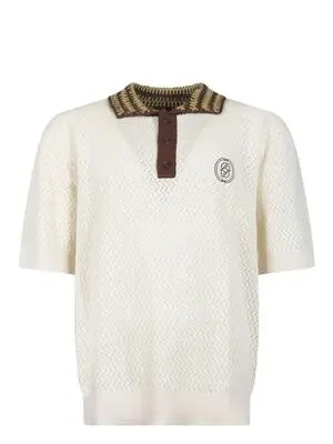 Drole De Monsieur Ajouré D Miroir" Polo Shirt - White