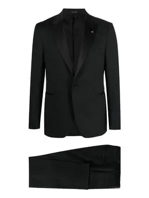 Tagliatore Two Piece Wool Dress - Black