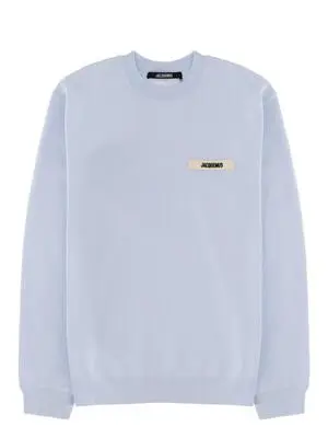 Jacquemus Grosgrain Logo Sweatshirt - Azure