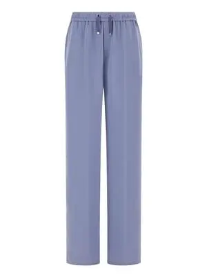 Herno Jogger Pants With Drawstring - Azure