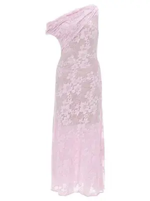 SELF-PORTRAIT Lace Midi Dress - Pink